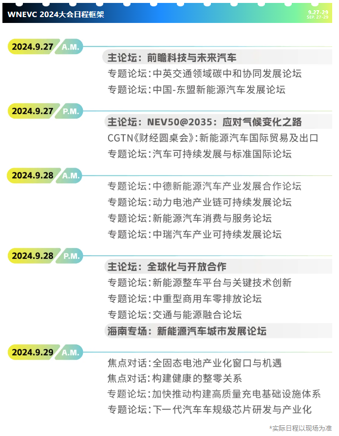 WNEVC 2024主论坛重磅嘉宾阵容抢先看！_海口网